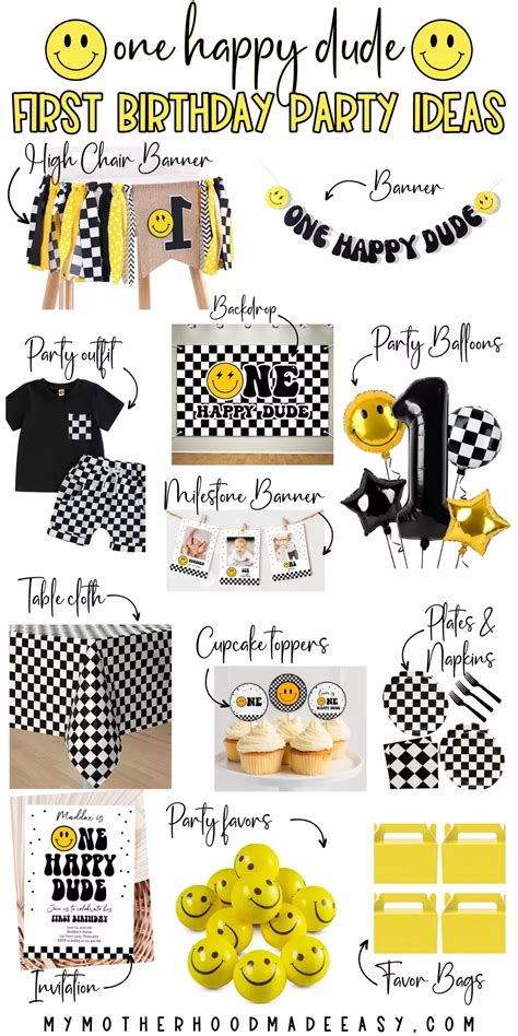One Happy Dude First Birthday Party Theme Ideas Diy Friendly My