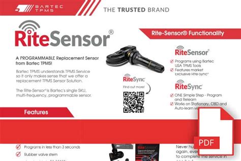 Rite Sensor® The New Tpms Sensor Bartec Usa Llc