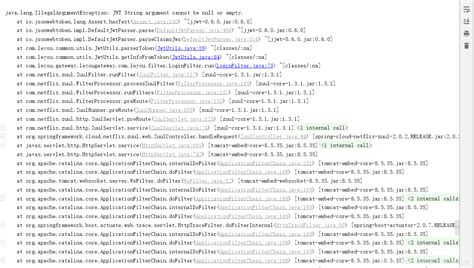 Javalangillegalargumentexception Jwt String Argument Cannot Be Null Or Empty Csdn博客