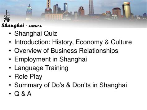 ppt shanghai quiz introduction history economy and culture overview of business relationships