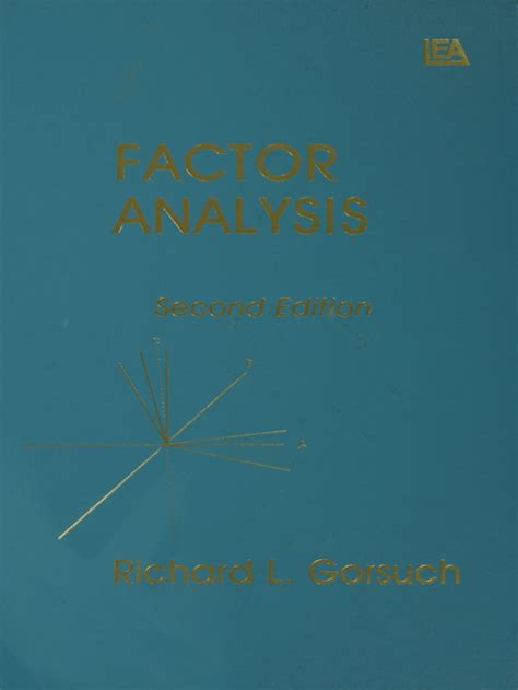 Factor Analysis 2nd Edition Premiumjs Store
