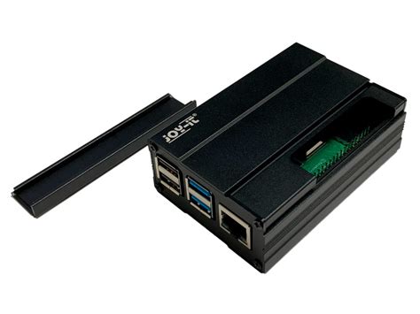 Joy It Aluminium Case Caja Raspberry Pi 4 Modelo B Aluminio Negro Rb Alucasep403b