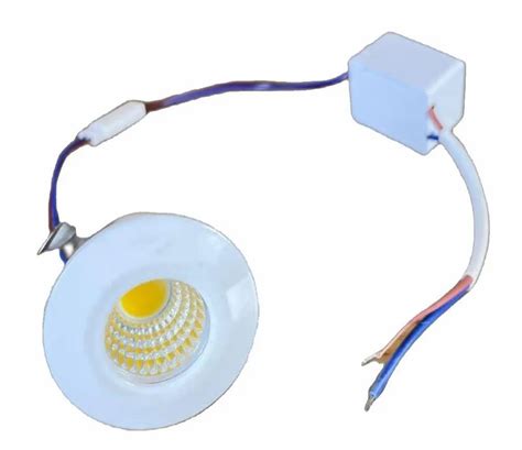Plastic 3w Led Button Light Lighting Color Natural White At Rs 85