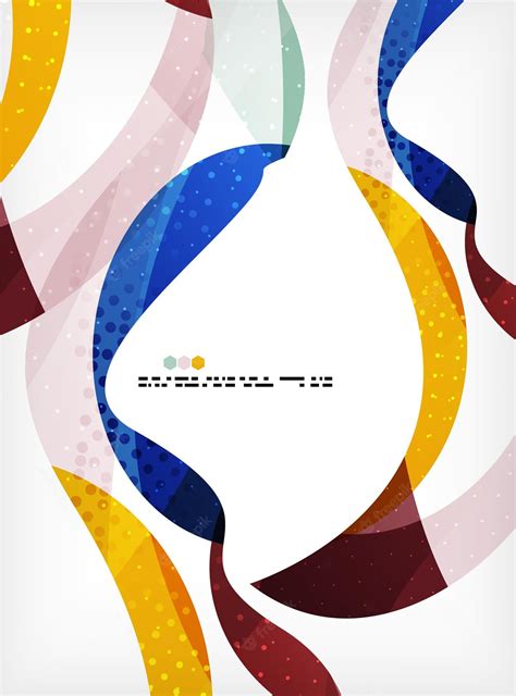 Premium Vector Colorful Abstract Flowing Shapes