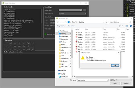 qgis 3 raster calculator ouput file dialog error · issue 26306 · qgis