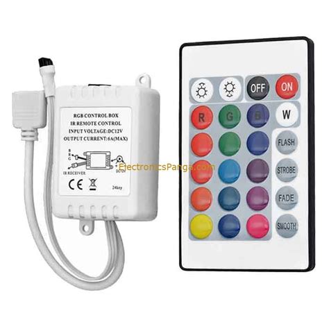 RGB Controller DC12V 24 Keys IR Remote Controller For RGB LED Strip Star International