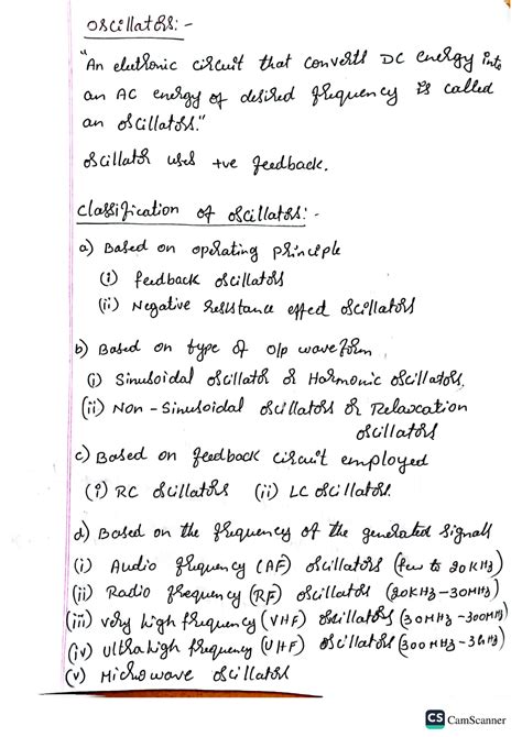 Oscillators Definition Classification With Circuit Diagrams