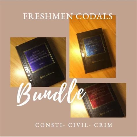 Codal Set Rex Freshmen Civil 1987 Constitution Revised Penal Code
