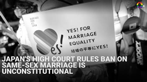 Japans High Court Rules Ban On Same Sex Marriage Is Unconstitutional