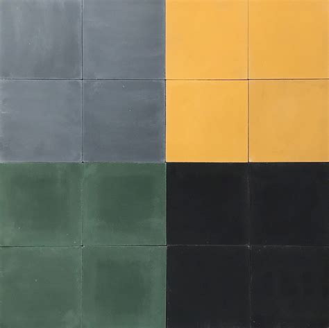 Solid Colours Patchwork Encaustic Cement Tile Terrazzo Tiles