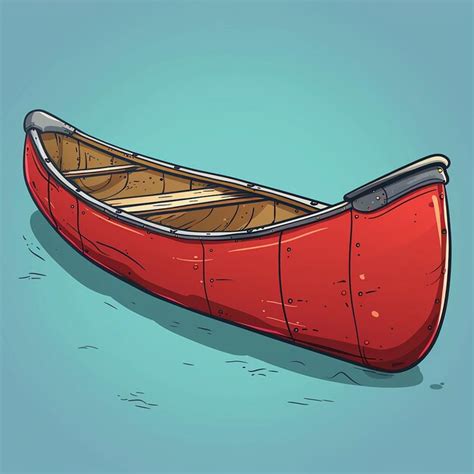 Canoe Vector Icon Premium Ai Generated Image
