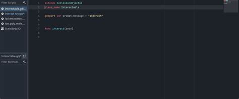 writing script for interactions programming godot forum