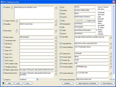 Batch Captioning Withthe Iptc Stationery Pad