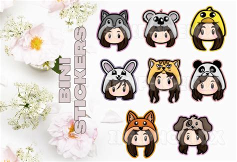 Bini Chibi Stickers High Quality Print Waterproof Stickers