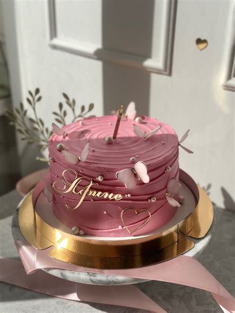 Торт с бабочками 22nd Birthday Cakes Small Birthday Cakes Pretty Birthday Cakes