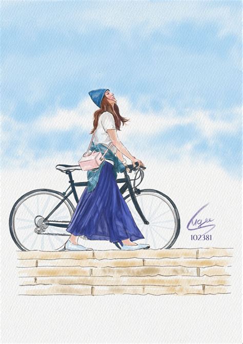 Sugee02 On Instagram 파아란 가을 하늘 가을은 왔노라고 노크만하고 떠나는 너무짧은계절같아 수채화일러스트 아이패드수채화 디지털수채화 디지털일러스트