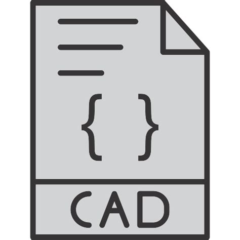 Cad File Format Generic Color Lineal Color Icon
