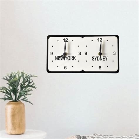 Clock With Two Time Zones At Margaret Cass Blog