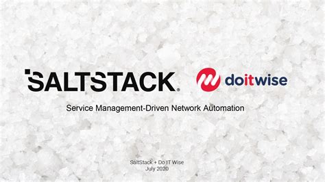 Webinar Service Management Driven Network Automation With Saltstack