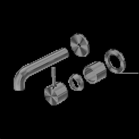Mecca Wall Basinbath Mixer Separate Back Plate Handle Up 120mm Trim