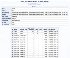 SAS Proc Contents Tutorial TO SAS