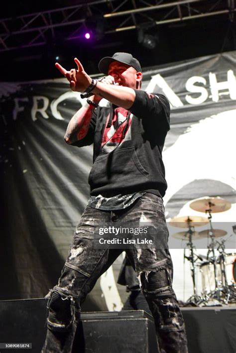 Singer Matt Brandyberry Of The Band From Ashes To New Performs At