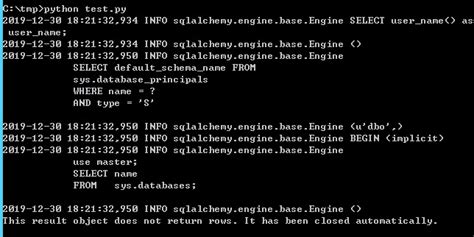 Connect To Sql Server Using Pyodbc And Sqlalchemy Cannot Use Use