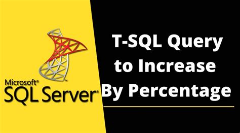 SQL Query To Increase Salary By Percentage For All Employees In A Table