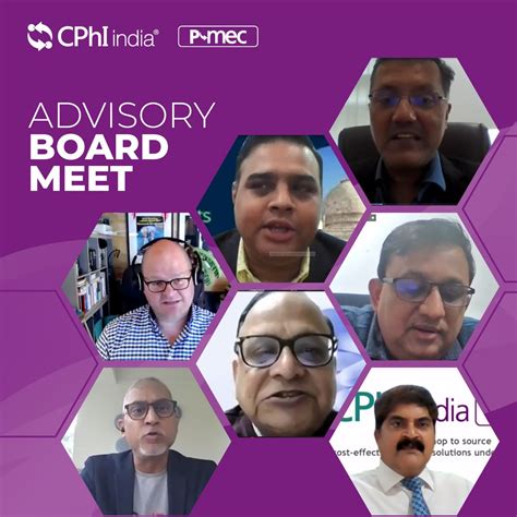 Cphi And P Mec India Held Its First Advisory Board Meet On 16th July And