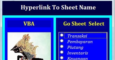 Belajar Vba Excel Membuat Hyperlink Antar Sheets Belajar Vba Excel