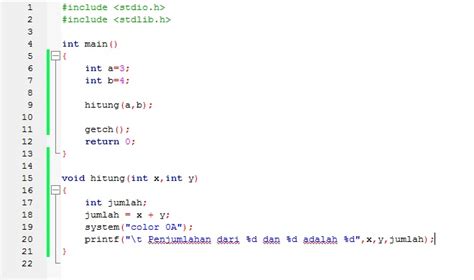 Fungsi Dan Prosedur Dalam Bahasa C