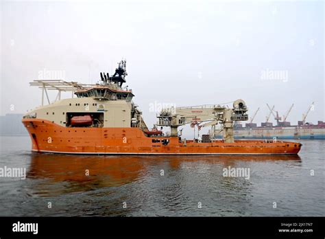 Qingdao China September 6 2022 The Guohai Minkang Offshore Engineering Vessel Of Beihai