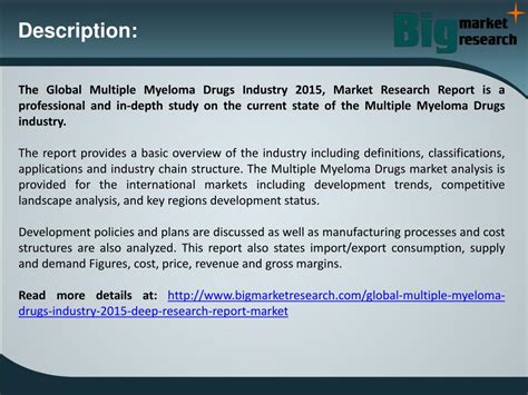 Ppt Global Multiple Myeloma Drugs Industry 2015 Market Size Trends