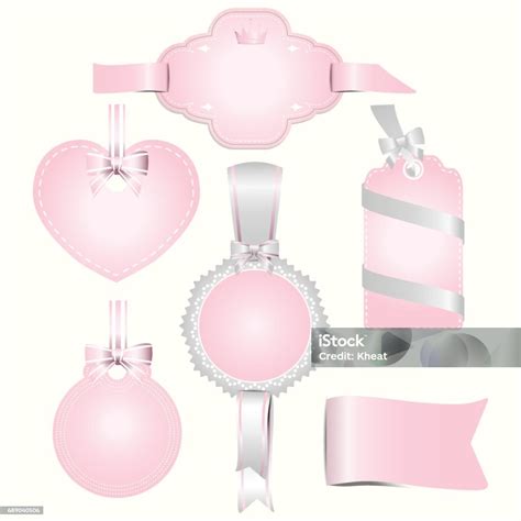 핑크 배지 라벨 및 리본 인사말 카드 벡터 태그 일러스트 레이 션의 설정 0명에 대한 스톡 벡터 아트 및 기타 이미지 0명 가격 기업 재무와 산업 Istock
