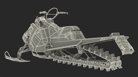 Polaris Sled Red Rigged 3d Model 129 Max Free3d