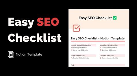 Groupbuy Easy Seo Checklist Notion Template Courses Wiki