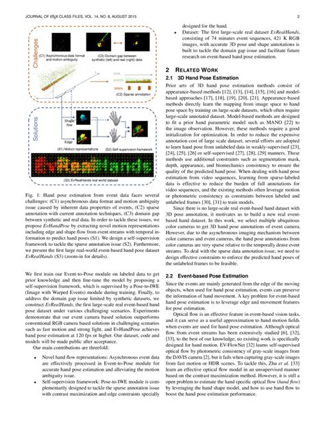 Evhandpose Event Based 3d Hand Pose Estimation With Sparse Supervision