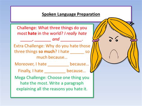 Non Exam Assessment Resources For Spoken Language Tes