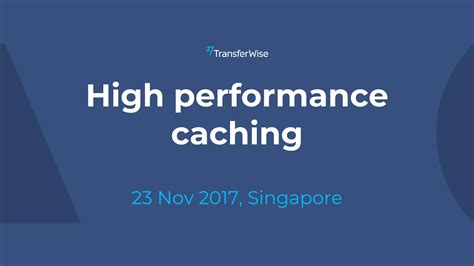 High Performance Caching Ppt