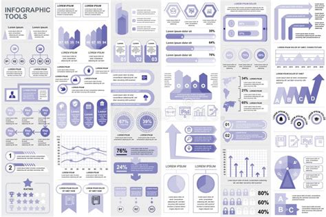 Bundle Infographic Elements Data Visualization Vector Design Template Can Be Used For Steps