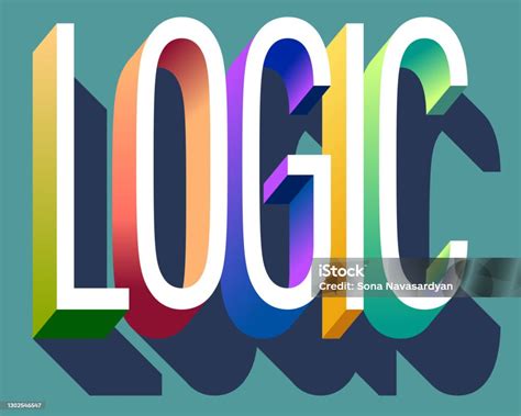 Colorful Illustration Of Logic Word Stock Illustration Download Image