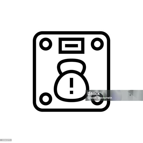 체중 증가 비만 과체중 라인 아이콘 벡터 일러스트 레이 션 과체중에 대한 스톡 벡터 아트 및 기타 이미지 과체중 무게 벡터 Istock