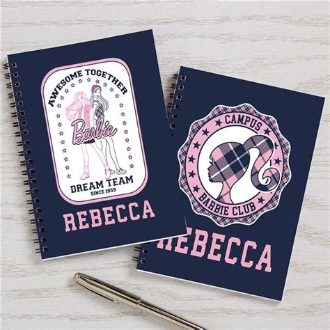 Barbie Varsity Collection Personalized Mini Notebook Set