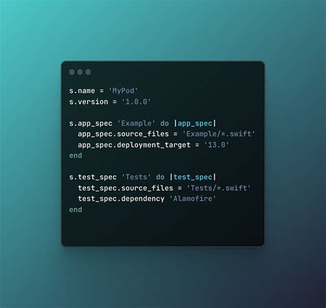 Cocoapod Specs App Specs And Test Specs By Swift Ninja Medium