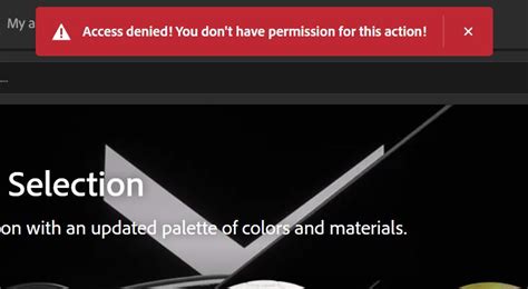 Solved Access Denied You Dont Have Permission For The A Adobe Product Community 12769270