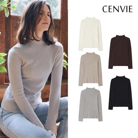 포스티 센비 에어컴포 슬림 홀가먼트 반목폴라 니트 1pcs