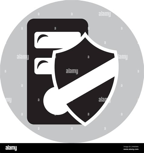 Computer Shield Illustration Vector On A White Background Stock Vector Image And Art Alamy