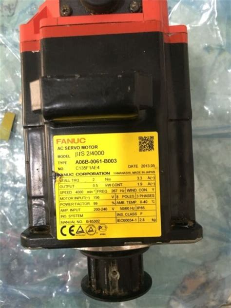 fanuc servo motor a06b 0061 b003 mit coder a860 2020 t301 online kaufen ebay