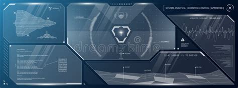 Vr Hud Futuristic Cyberspace Control Panel Technology Head Up Display