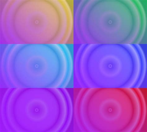 Six Sets Of Purple Radial Gradient Abstract Background Simple Shiny Modern And Colorful